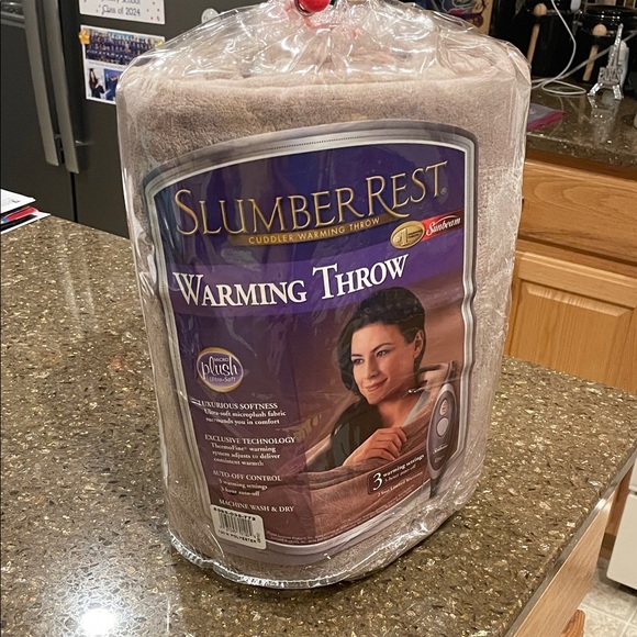 Sunbeam | Bedding | New Sunbeam Slumber Rest Warming Throw Plush Tan ...